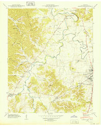1949 Map of Leipers Fork, Williamson County, TN — High-Res | Pastmaps